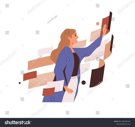 Abstract Data Analysis Person Work Systems Stock Vector Royalty Free 2087465167 Shutterstock
