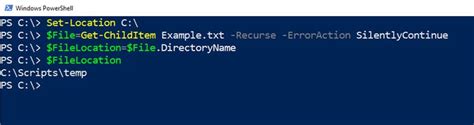 how to find a file s path in powershell