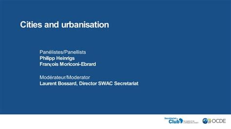 Cities And Urbanisation Ppt
