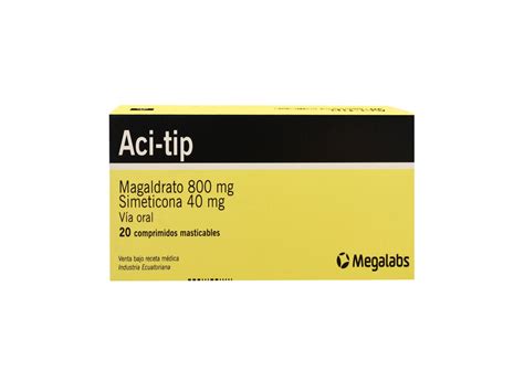 Aci Tip 840mg Megalabs X 1 Comprimido Masticable Compre En Línea En