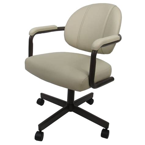 Swivel Tilt Kitchen Caster Chair With Wheels M 70 Ocean Beige