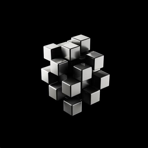 Premium Photo A Group Of Cubes Stacked Together