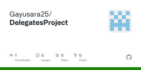 Github Gayusara25delegatesproject