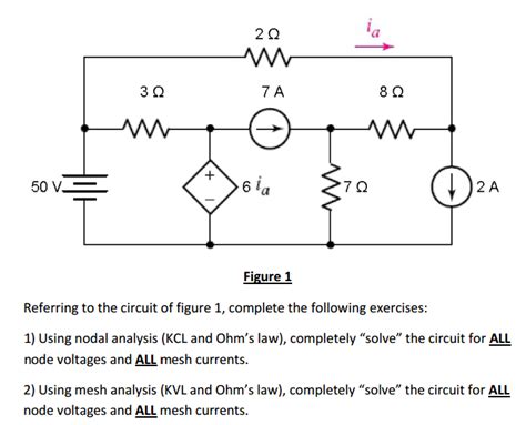 solved referring to the circuit of figure 1 complete the