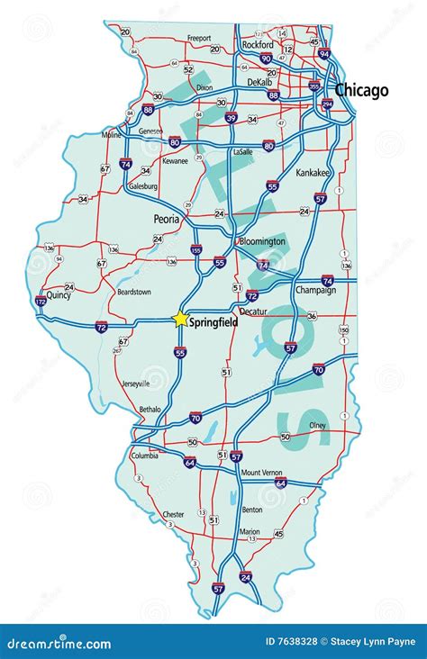 Illinois Interstate Highway Map Asridiculas