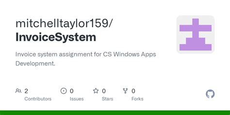 GitHub Mitchelltaylor159 InvoiceSystem Invoice System Assignment For CS Windows Apps Development