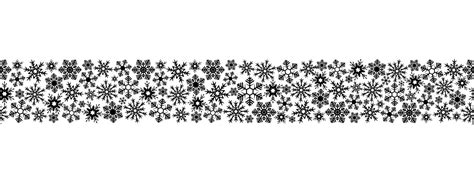 Premium Vector Snowflakes Silhouette Seamless Horizontal Border