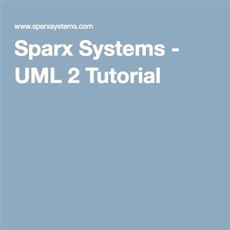 Uml 2 Tutorial Tutorial Advanced Learners Software Development