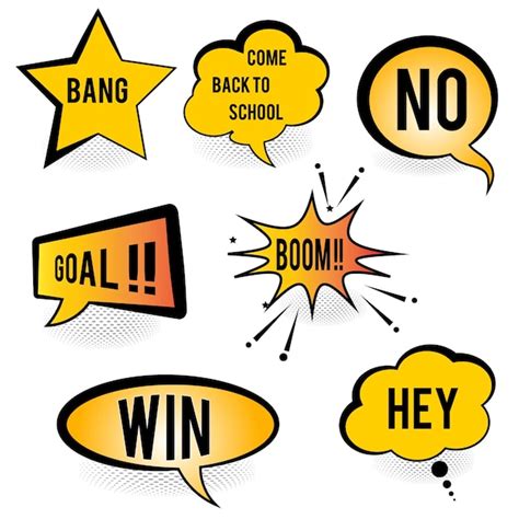 Premium Vector Set Of Speech Bubbles Tag Label Sticker Design Set