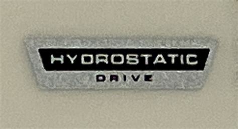 Decal 116 Hydrostatic Drive Emblem Silver Di59 Midwest Decals