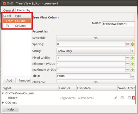 Application Development Quickly Treeview And Treestore Entry Text