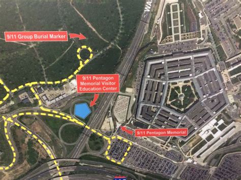 Pentagon Memorial Map