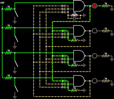 flipflop how to set initial state of 4 bit exclusive output latch