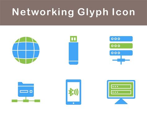 Networking Vector Icon Set 21495757 Vector Art At Vecteezy