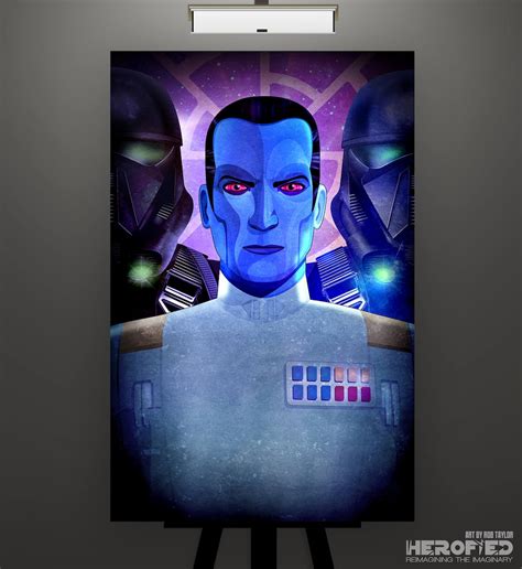 Star Wars Grand Admiral Thrawn Art Print By Herofied Heir To The