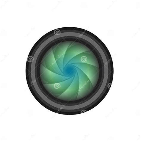 Camera Lense Logo Icon Vector Illustration Stock Vector Illustration