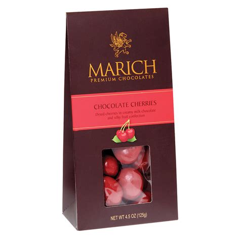 Marich Chocolate Cherries 4 5 Oz Gable Box Nassau Candy