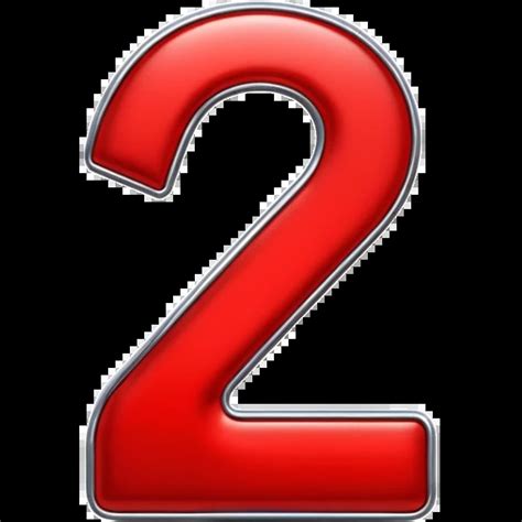 Red Number 2 Emoji Ai Emoji Generator