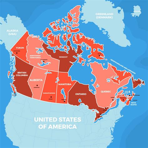 Country Map Of Canada 20897559 Vector Art At Vecteezy
