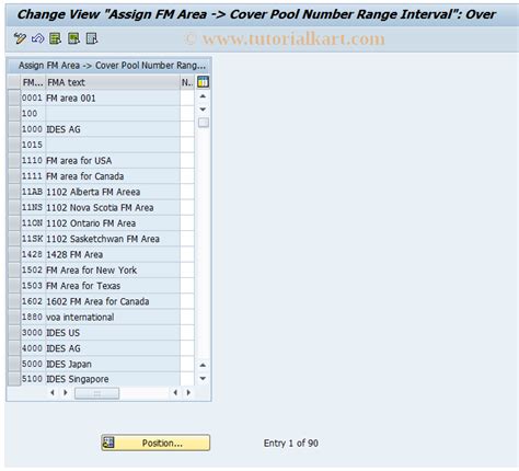 OFR SAP Tcode Assign Cover Number Range To FM Area OFR SAP Tcode Assign Cover Number Range To FM Area
