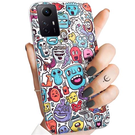 Etui Do Xiaomi Redmi Note 12S Wzory Doodle Zwierzęta Potwory Rysunki Case Xiaomi Sklep EMPIK COM