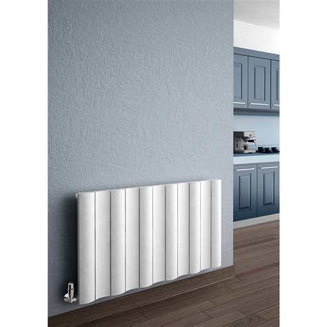 Reina Gio Horizontal White Single Panel Aluminium Radiator Online