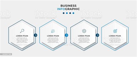 아이콘과 4가지 옵션 또는 단계가 있는 비즈니스 인포그래픽 디자인 템플릿 벡터입니다 프로세스 다이어그램 프레젠테이션 워크플로 레이아웃 배너 플로우 차트 정보 그래프에 사용할