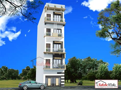 Modern Small House Elevation 2550 Multi Storey House Elevation