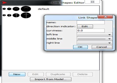 The Window Of Creating New Link Shape Download Scientific Diagram