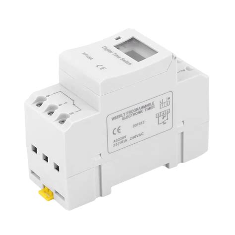 White Panel Mounted Degree RH Digital LCD Programmable Electronic Timer Switch THC