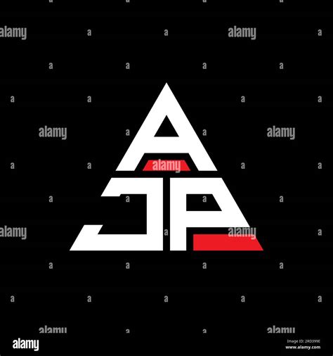 Ajp Triangle Letter Logo Design With Triangle Shape Ajp Triangle Logo