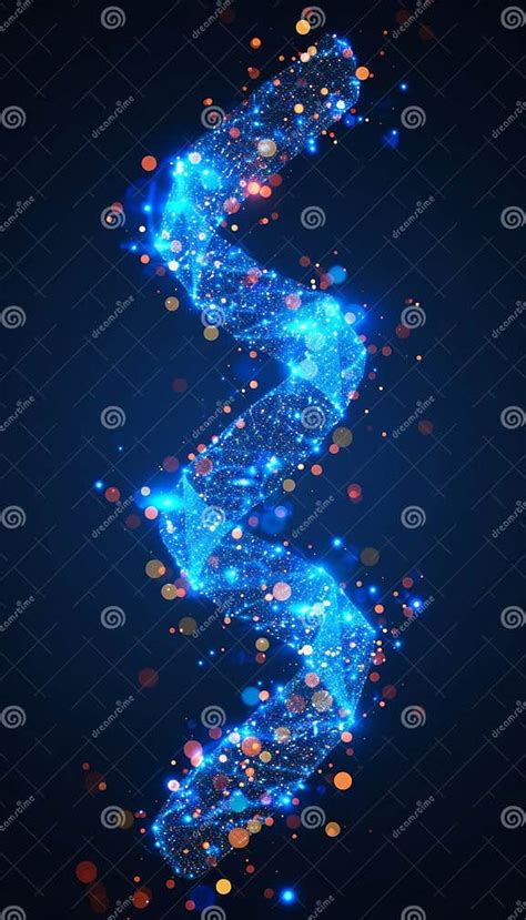 Interconnecting Streams Wave Of Data Particles In Network Line Symbolizing Information