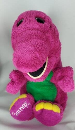 Vintage Barney Puppet 1992 Purple Dinosaur Soft Plush Stuffed Animal