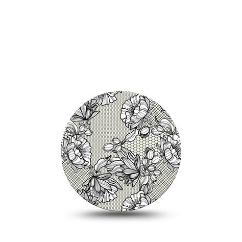 Expressionmed Overpatch Black Lace Adhesive Patch Freestyle Libre 3