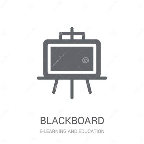 Blackboard Icon Trendy Blackboard Logo Concept On White Background