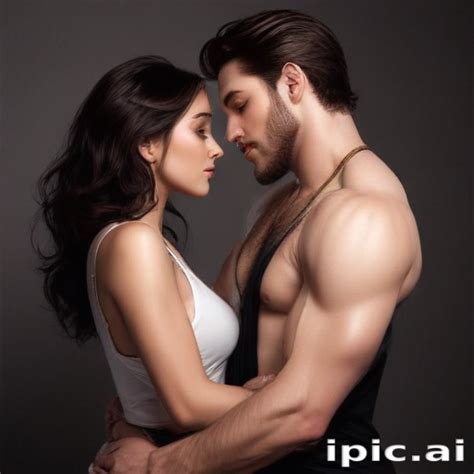 Intimate Moment A Couple Embracing In A Tender Romantic Pose