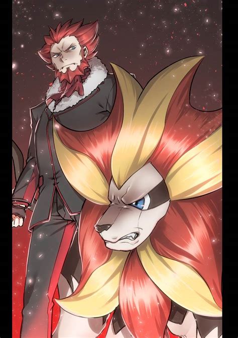 Flordelis插画师吉永はる的火炎狮插画图片 Bobopic