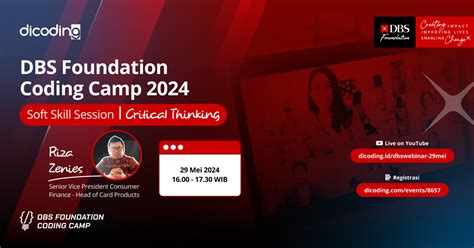 Soft Skill Webinar 3 Critical Thinking Dbs Foundation Coding Camp 2024 Dicoding Indonesia