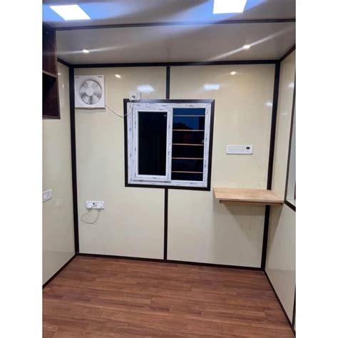 Mild Steel Portable Office Cabin 12x8 Ft With Puf Insulation At