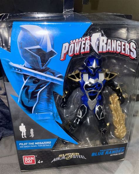 Power Rangers Ninja Steel Ninja Steel Mode Blue Ranger Action Figure