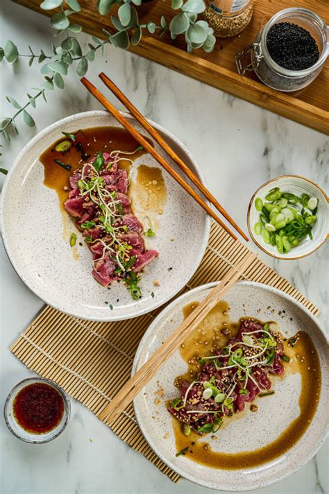 Beef Tataki Met Ponzu And Sesam Ohmyfoodness