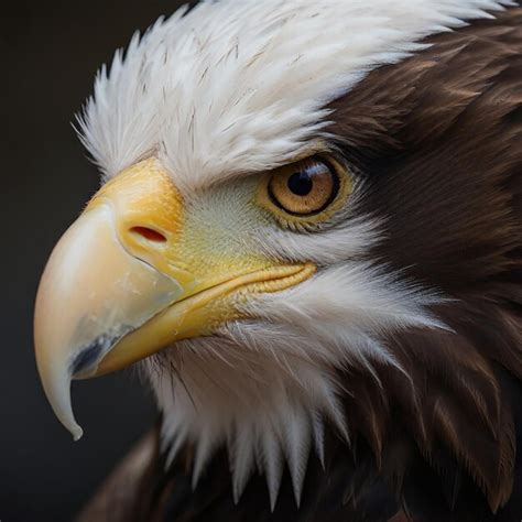 A Close Up Of A Bald Eagles Beak And Beak Premium Ai Generated Image