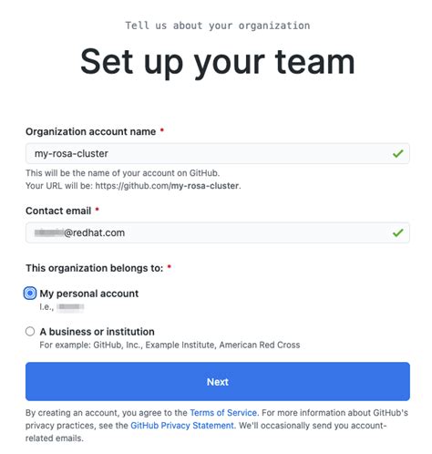 setup an idp red hat openshift service on aws