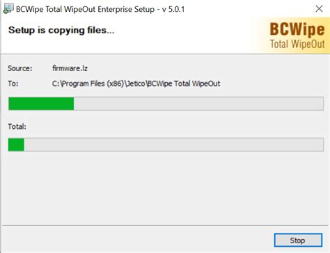 Installing Bcwipe Total Wipeout