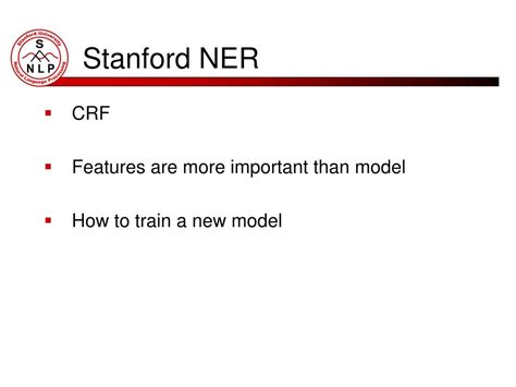 ppt named entity recognition and the stanford ner software powerpoint