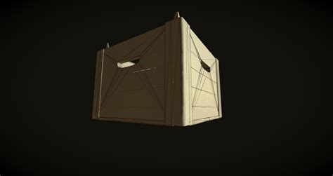 Low Poly Crate 3d Model 15 Max Fbx 3ds Obj Unknown Free3d