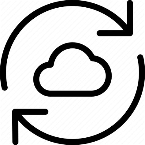 Cloud Server Sync Loop Arrows Icon Download On Iconfinder