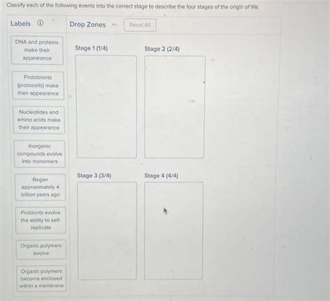 Solved Classify The Following Characteristics To