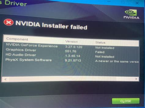 Nvidia Driver Installation Failed R Pcbuildhelp