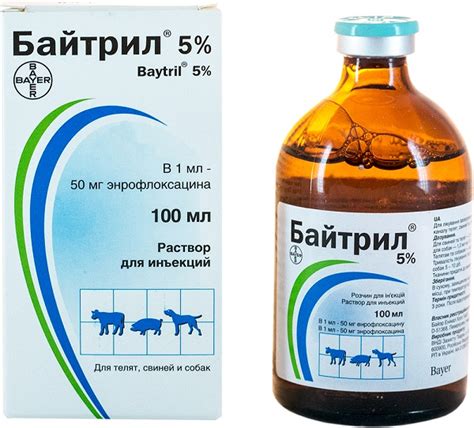Байтрил 5% – Инструкция, порядок применения, дозировка, свойства